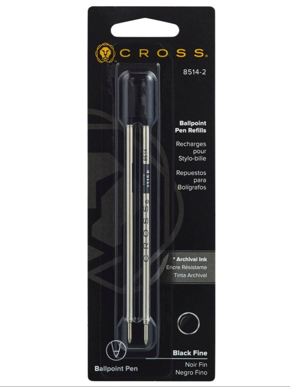 Ballpoint Pen Refill - Black - Fine - Dual Pack – A.T. Cross